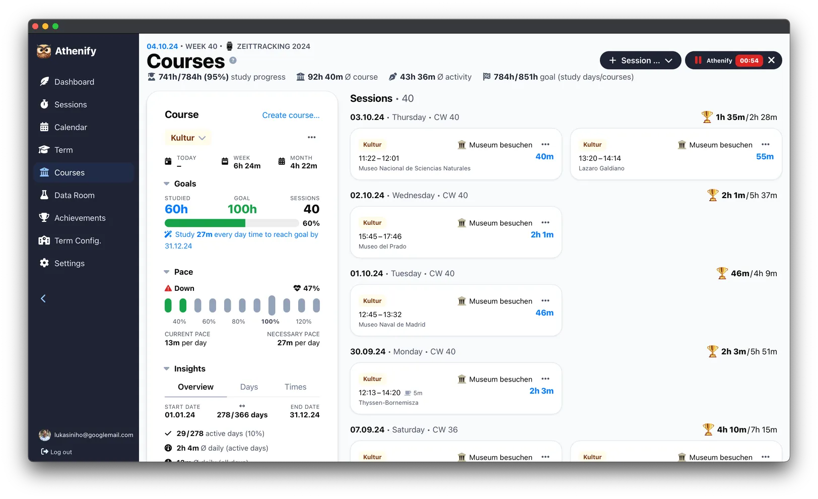 All Features: Dashboard, Study Timer & Gamification – Athenify