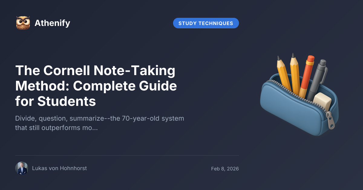 The Cornell Note-Taking Method: Complete Guide for Students – Athenify