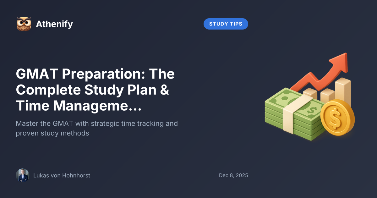 GMAT Preparation: The Complete Study Plan & Time Management Guide ...
