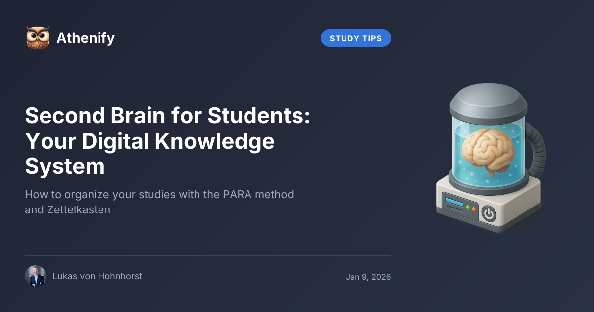 Second Brain for Students: Your Digital Knowledge System | Athenify ...