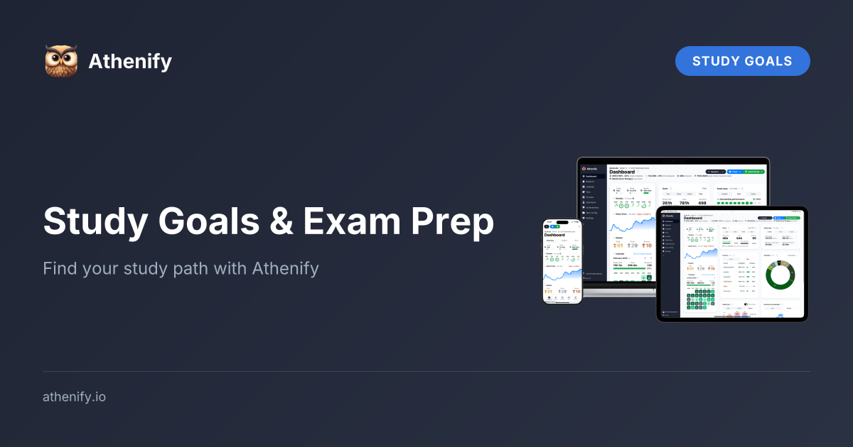 Study Goals & Exam Preparation – Athenify