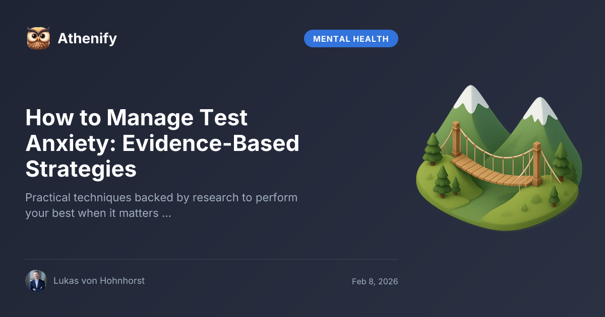 How to Manage Test Anxiety: Evidence-Based Strategies – Athenify